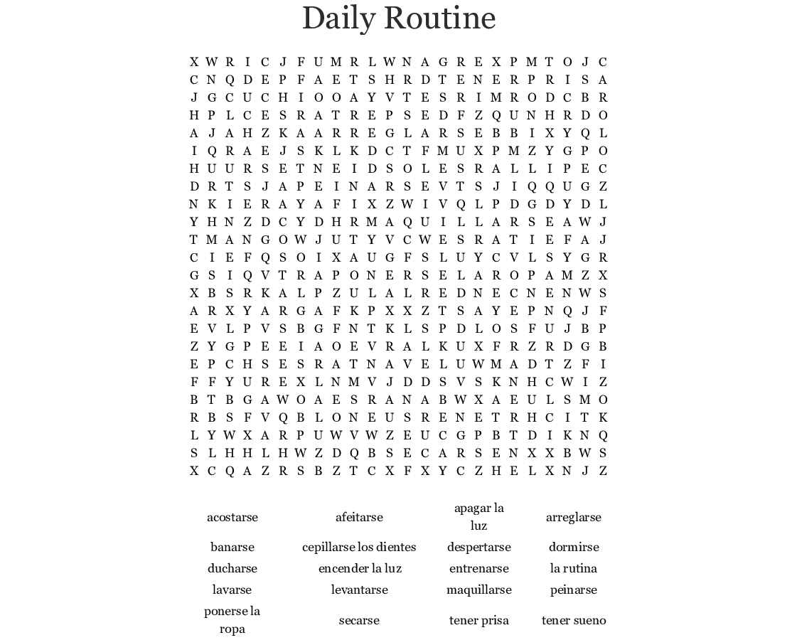 Daily Word Search Puzzle Frith Has Brought Us Another Word Search 